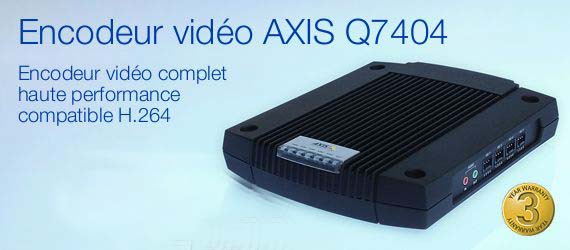 Encodeur Axis vidéo à 4 canaux